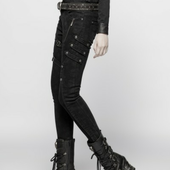 Punk Rave | Jeans | Punk Rave Black Denim Goth Pants | Poshmark